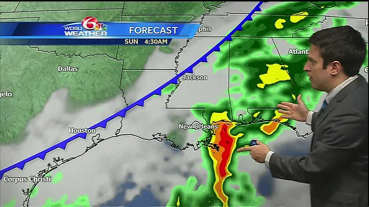 Patchy fog overnight with rain