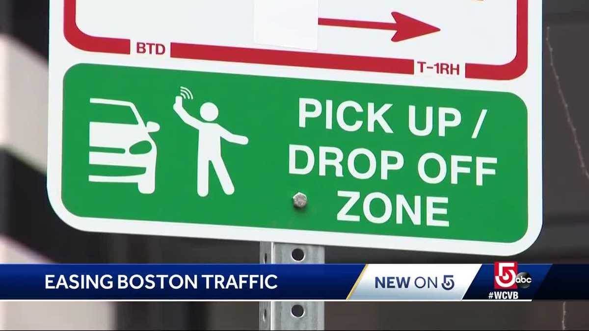 Pickup/drop-off zones for ride-sharing services designated in Boston