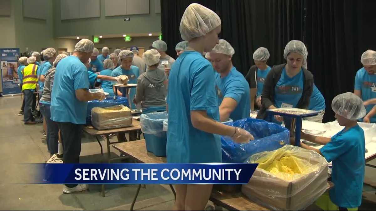 “Serve Day” volunteers help people across community
