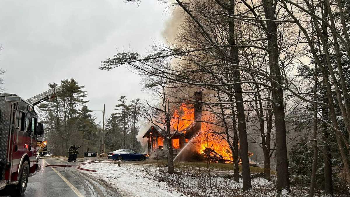 Fire destroys home in northern Mass. on Christmas Eve