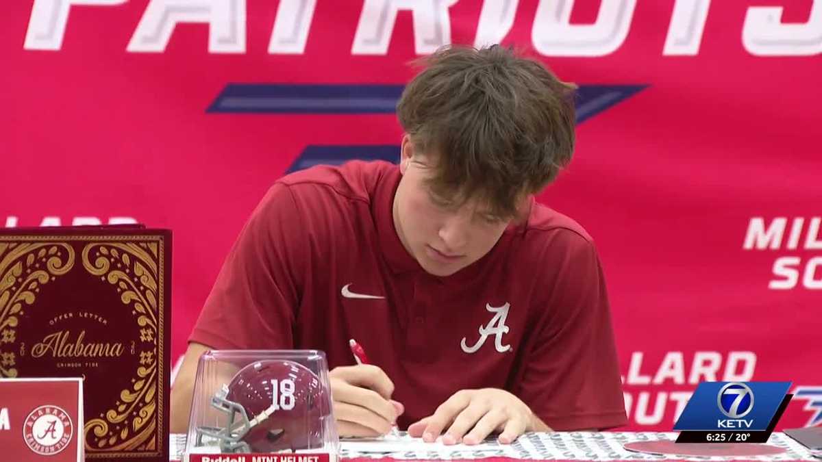 Millard South quarterback Jett Thomalla signs with Alabama
