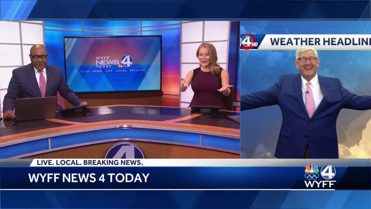 Guess who's back? Back again! Dale Gilbert fills in on WYFF News 4 Today