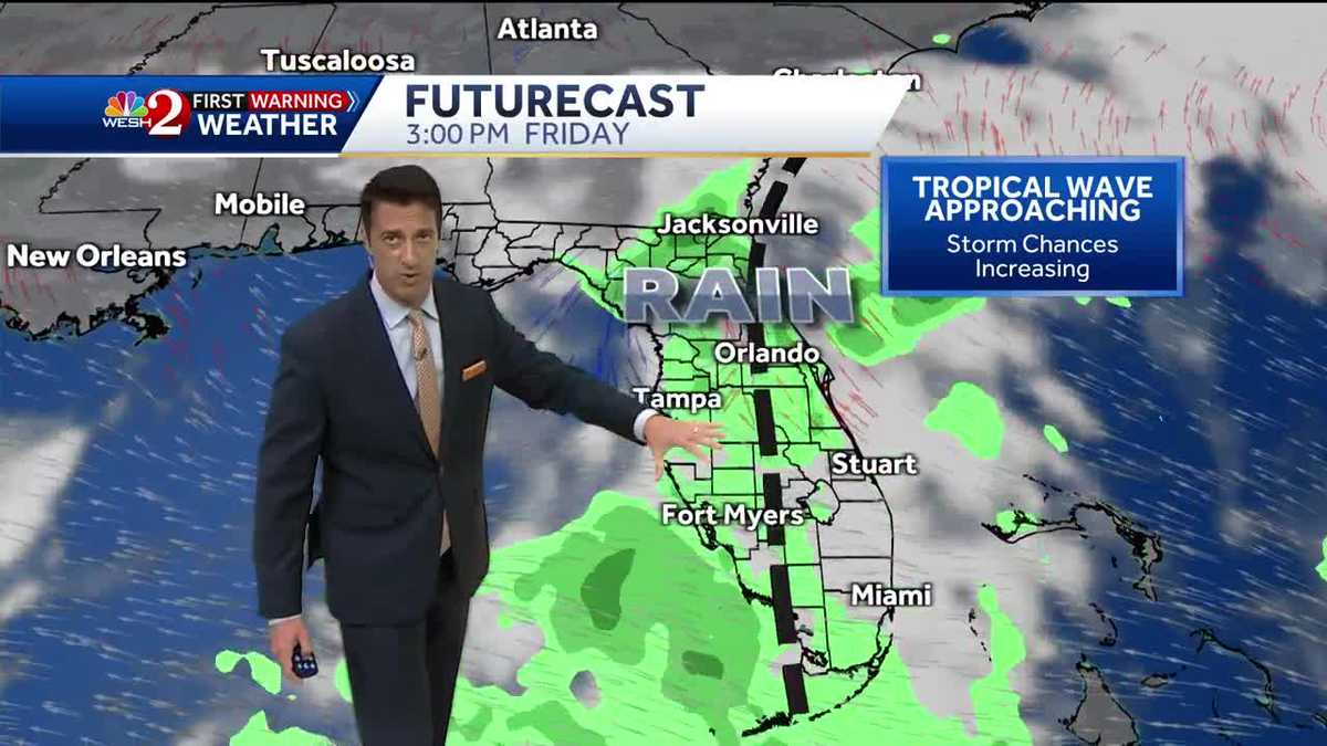 Plenty of rain on the way the next few days as wave approaches!