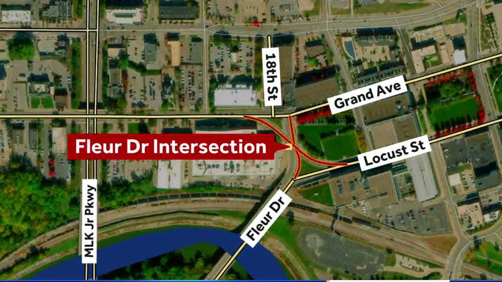 Des Moines construction: Work begins on Fleur Drive intersection