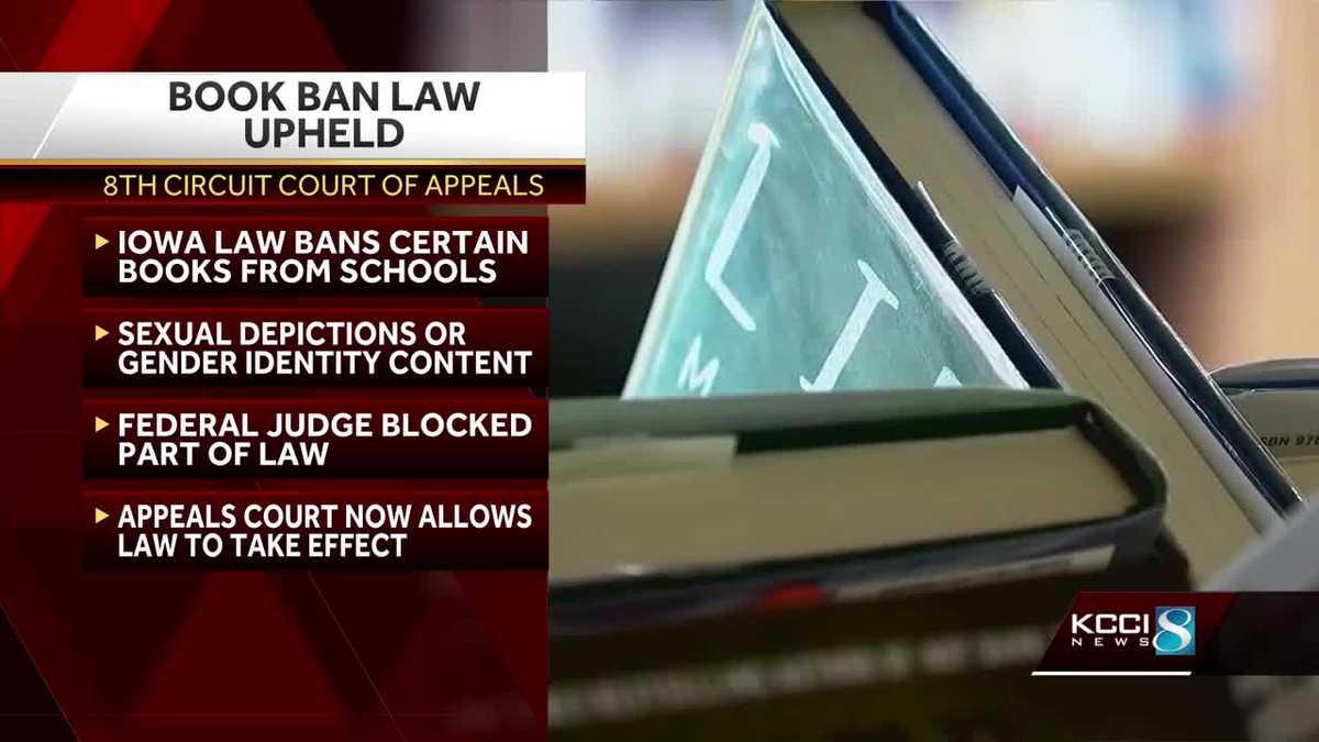 Iowa book ban: Judge overturns injunction, allowing law to go ahead