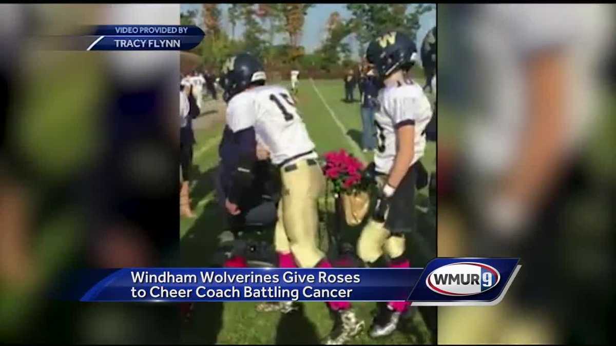 Windham Wolverines show support for cheer coach fighting cancer