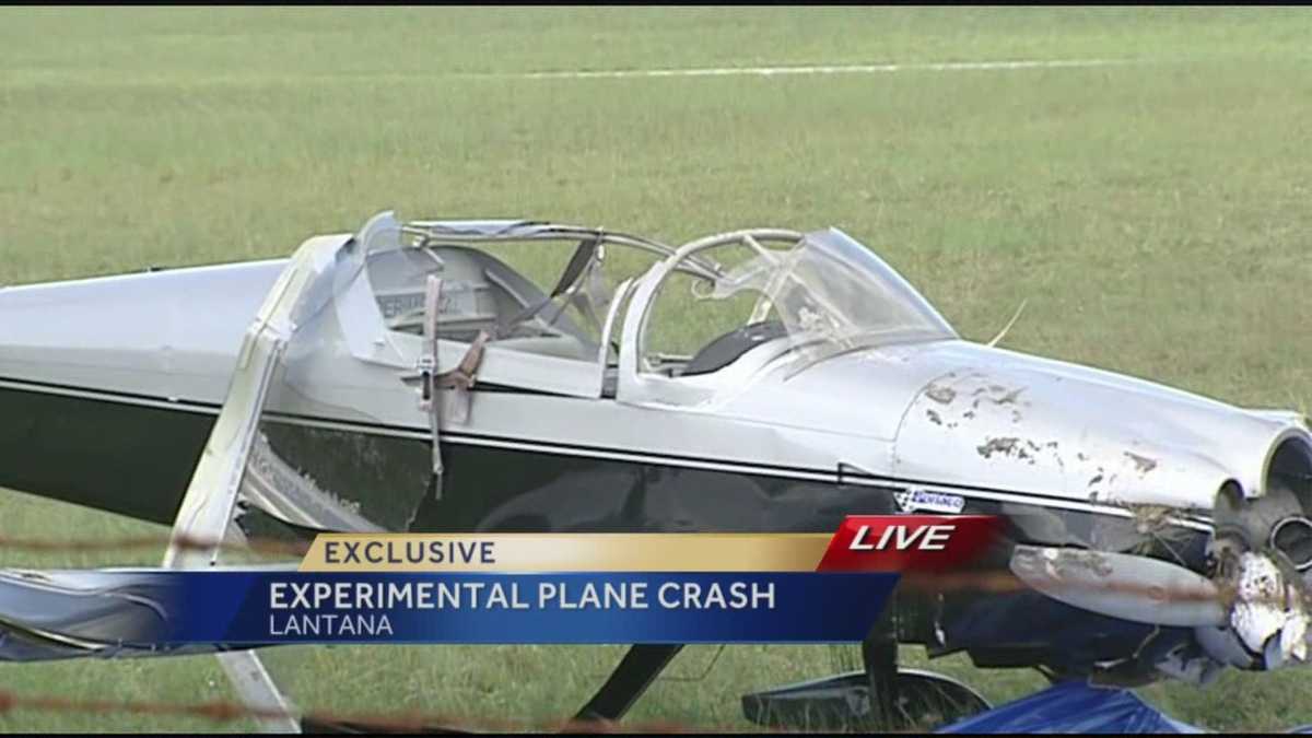 Experimental plane makes crash landing
