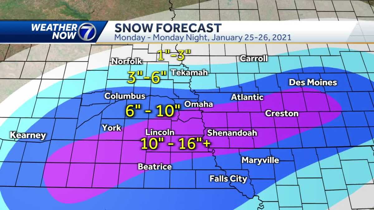 Heavy snow continue for Omaha metro throughout the afternoon