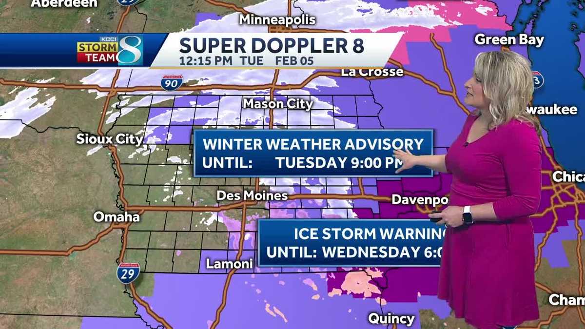 Light wintry mix brings snow, freezing rain