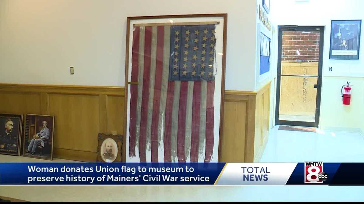 Flag carried by Maine soldiers during Civil War finds its way home