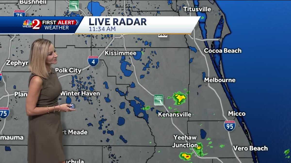 Low rain coverage for Thursday