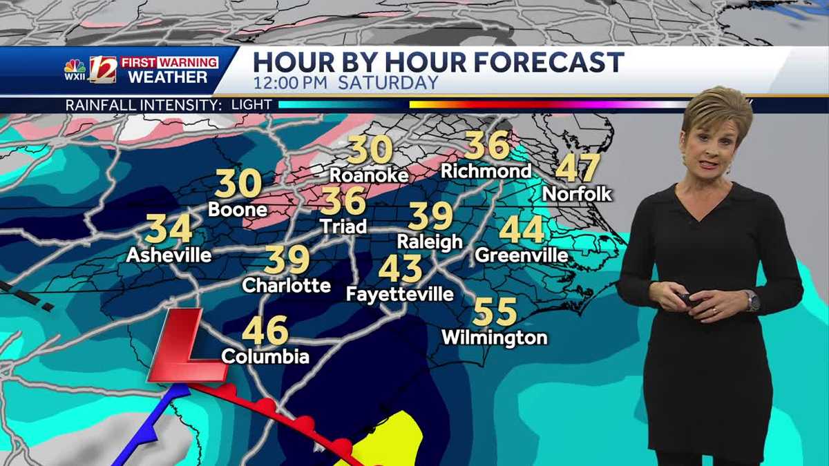 WATCH: Cold wind Thursday, wet and wintry Saturday