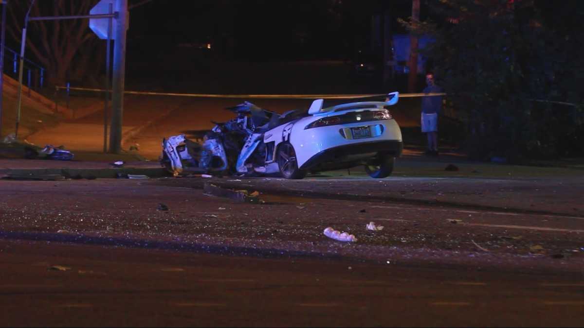 Man killed in fiery convertible crash