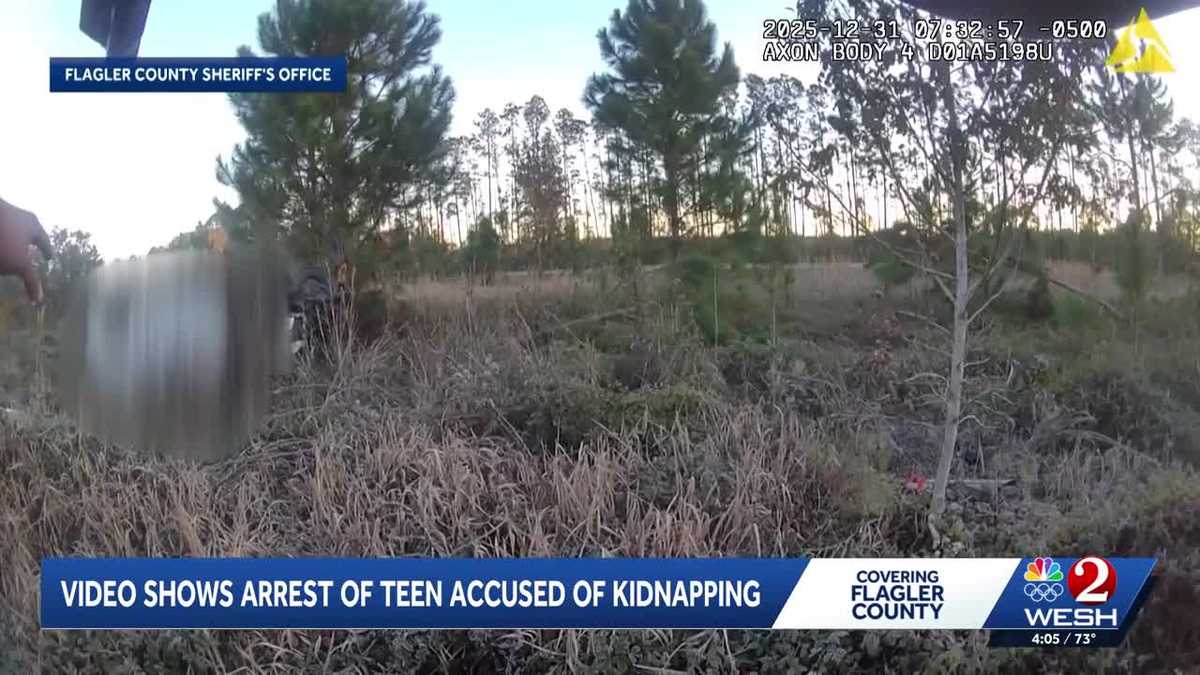 Video shows teen surrender after chase linked to Flagler County kidnapping