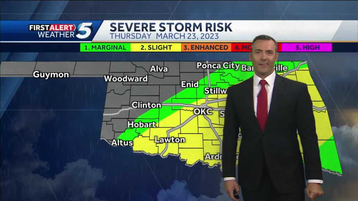 FORECAST: Updated severe storm risk FORECAST: Updated severe storm risk