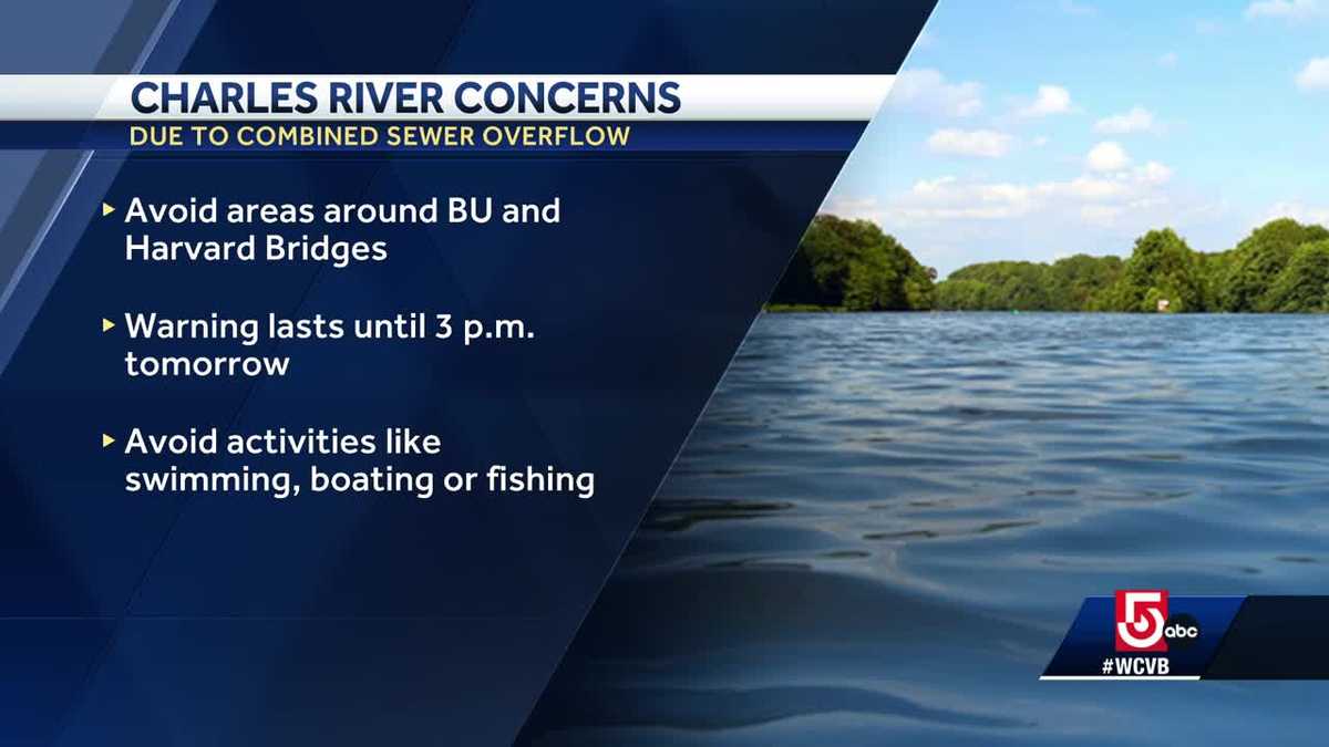 Sewage discharged into Charles River