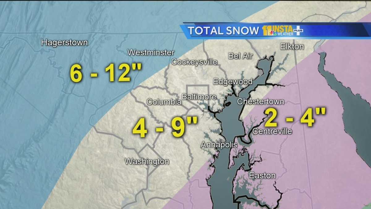 Tom updates snowfall forecast maps