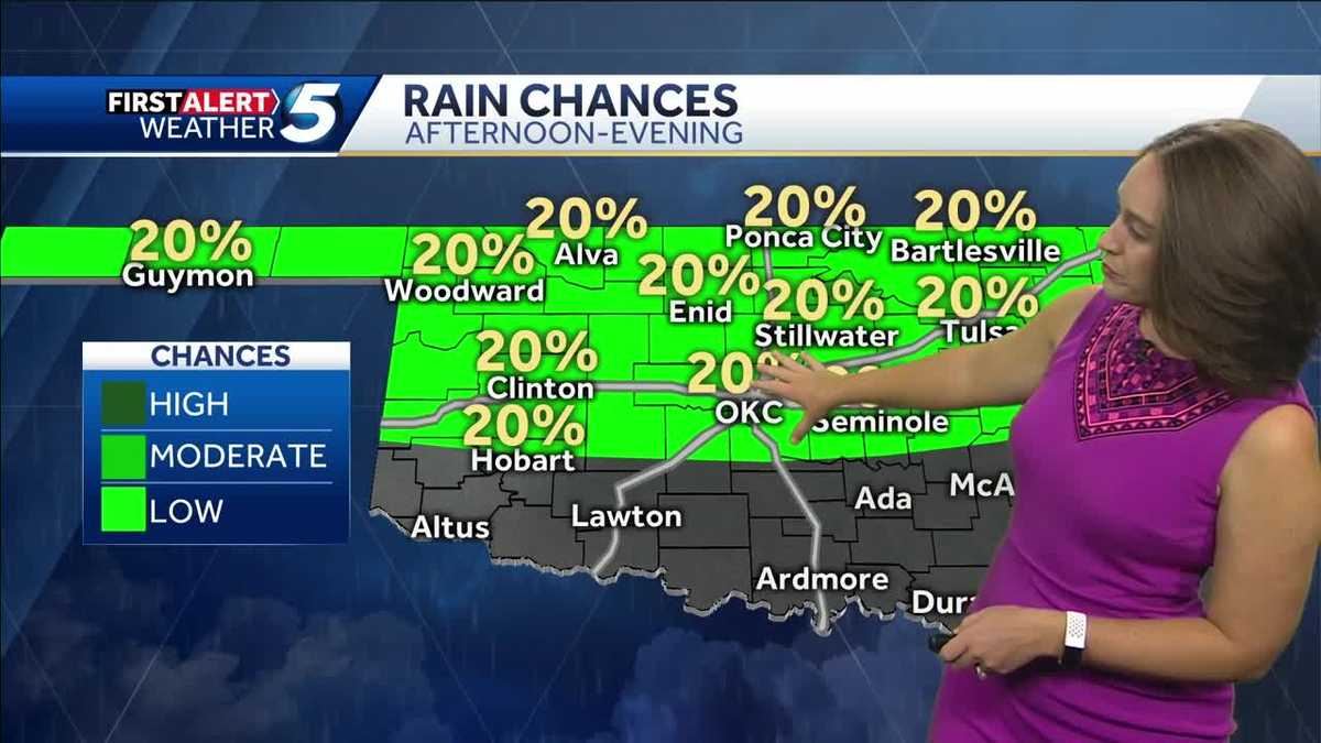Forecast: Rain chances Monday