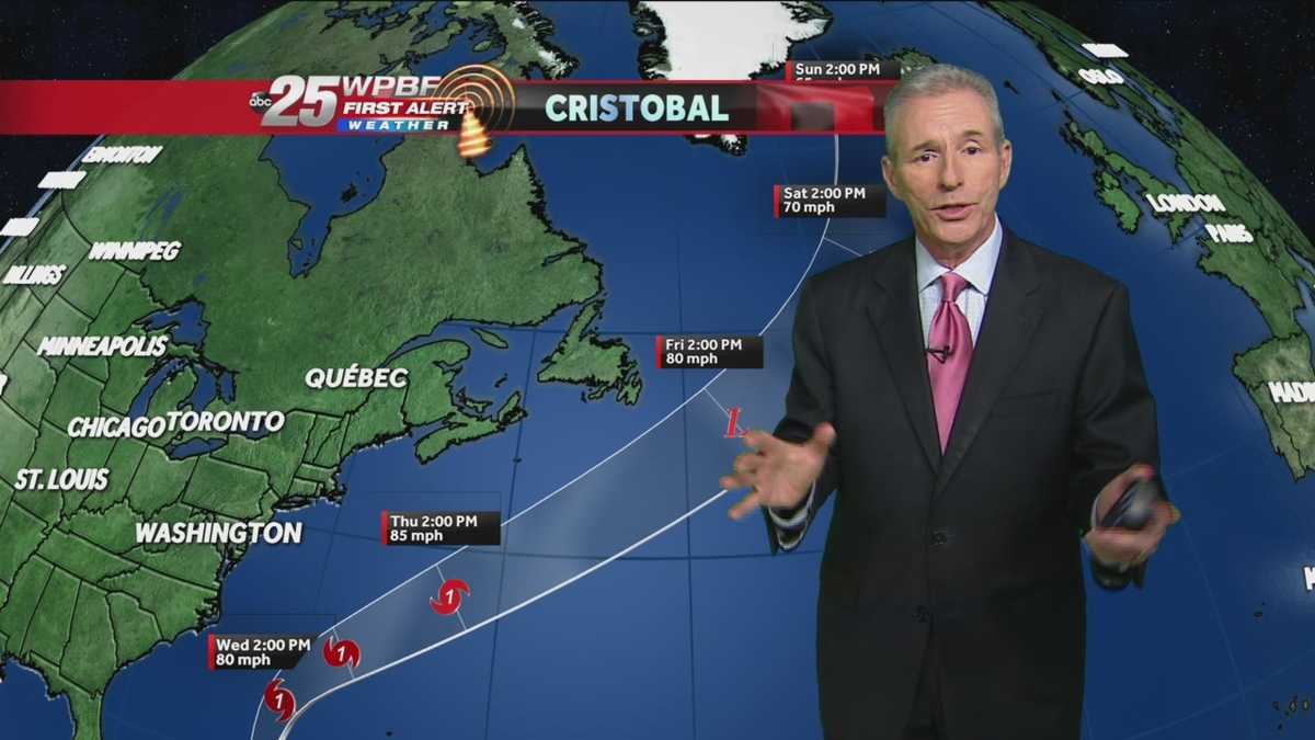 Cristobal continues path up the coastline