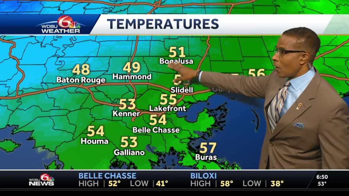 A mostly sunny and chilly Wednesday