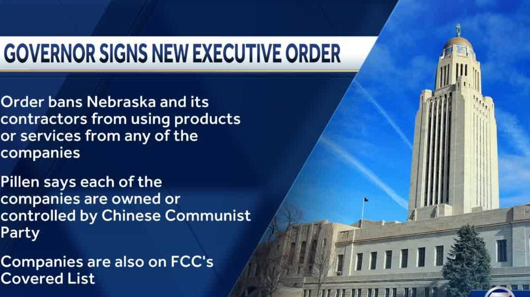 Gov. Pillen signs executive order banning state use of CCP-owned tech