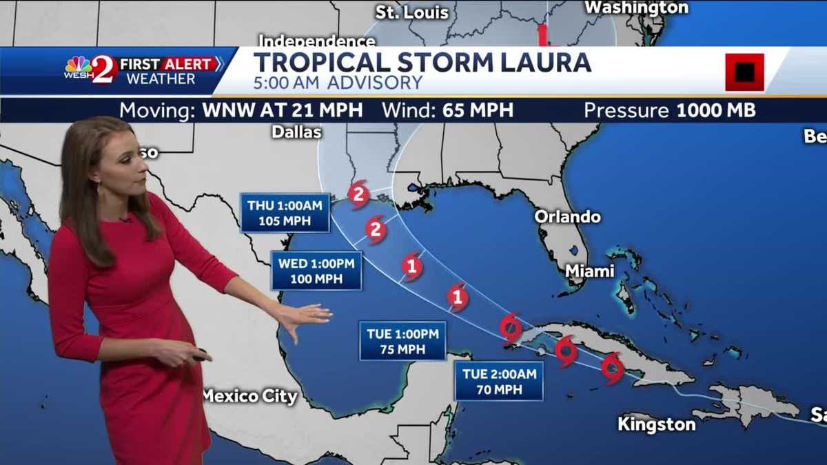 Tracking Tropical Storm Laura