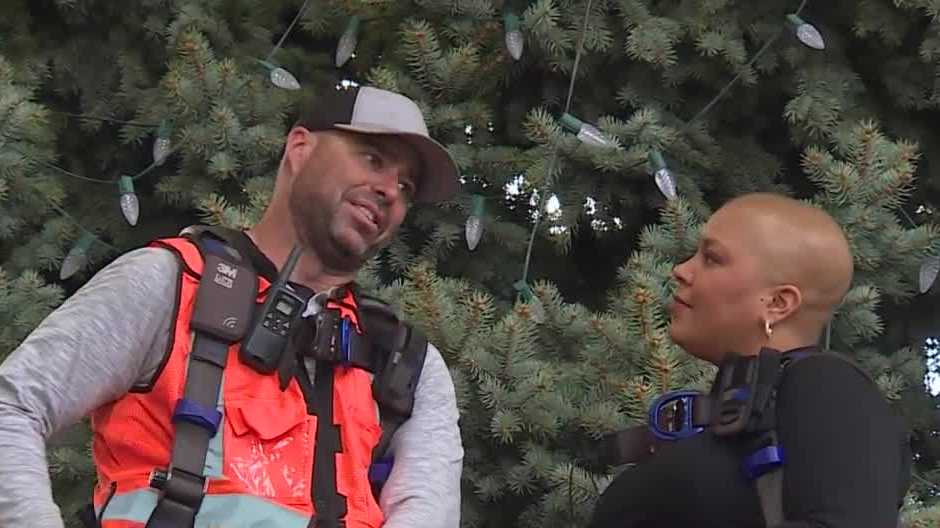Behind the Scenes: Decorating the tree at The Durham Museum