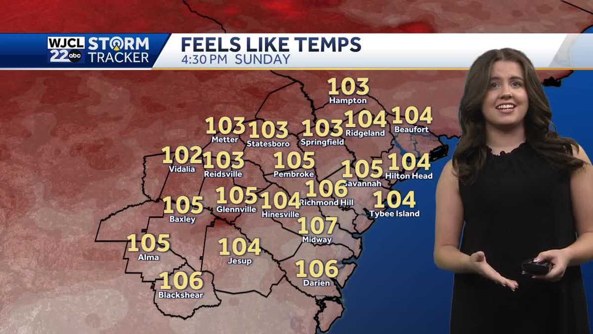 Rain chances this afternoon, before a dry and hot week moves in