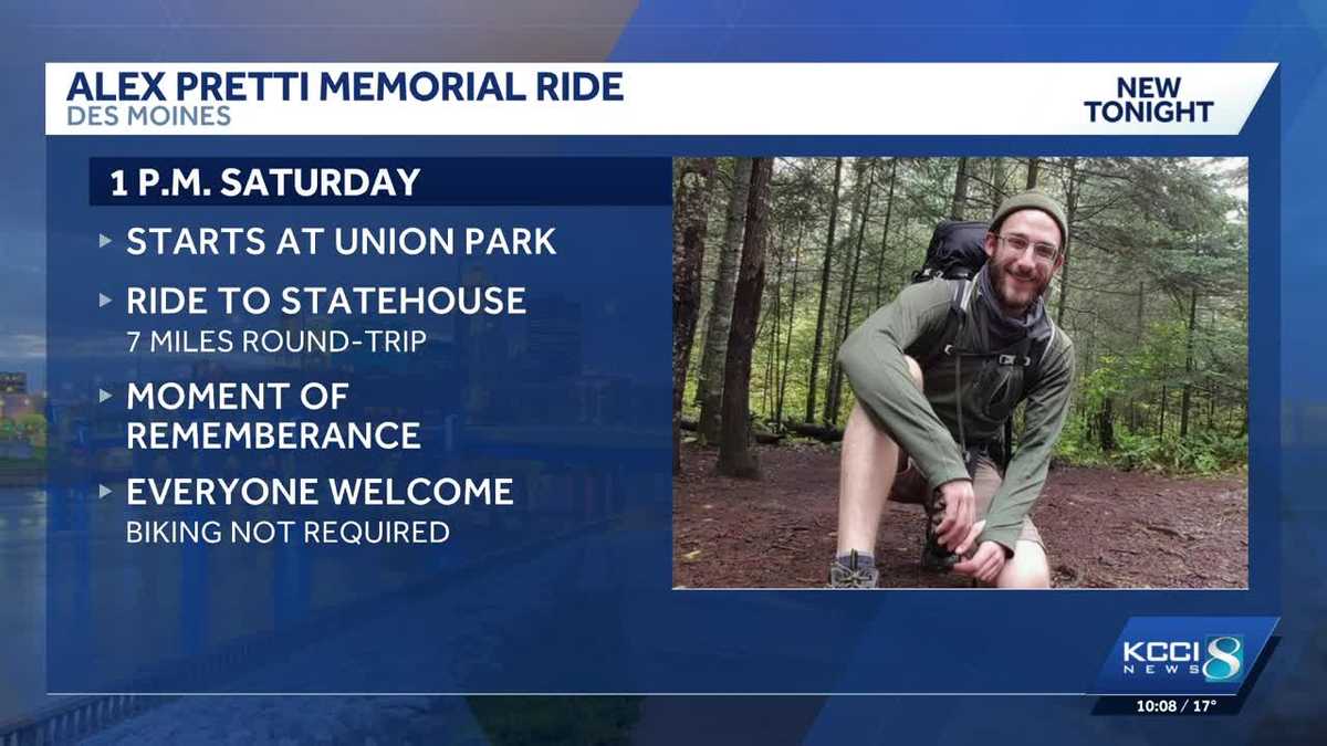 Alex Pretti: Memorial ride planned in Des Moines