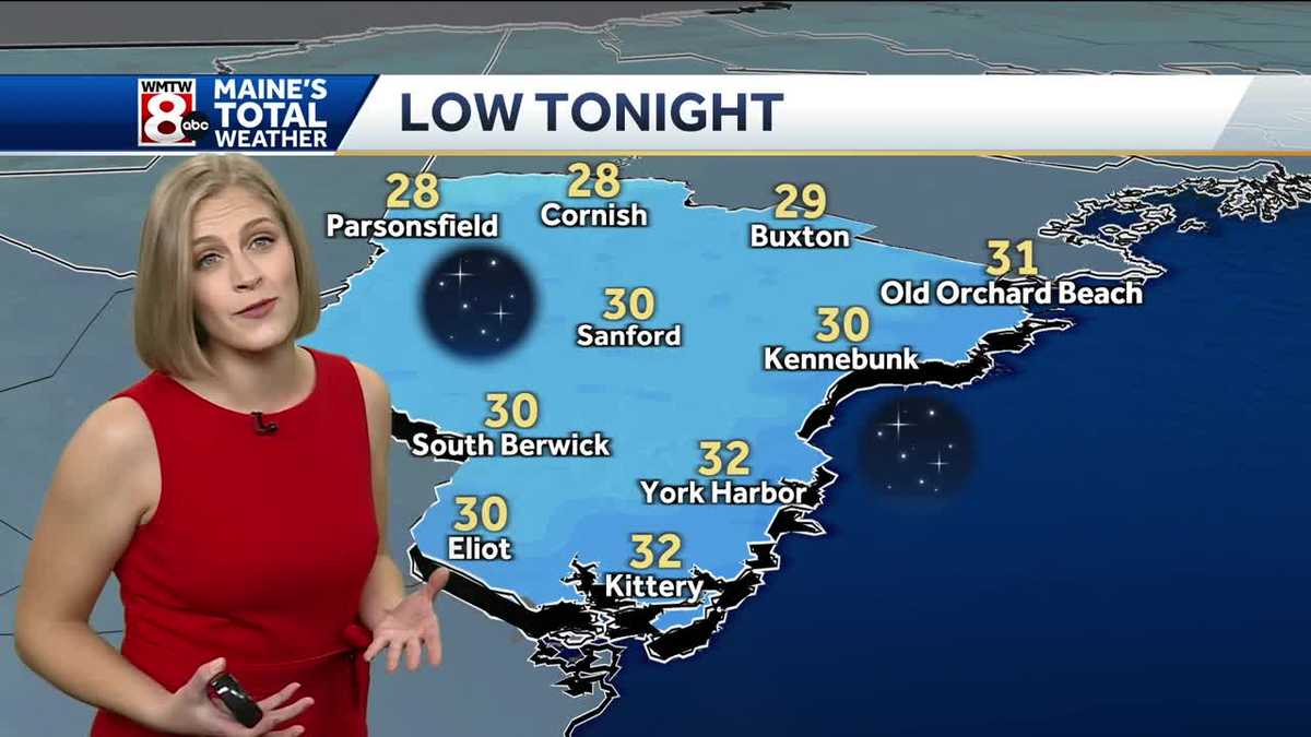 A clear & cold night ahead