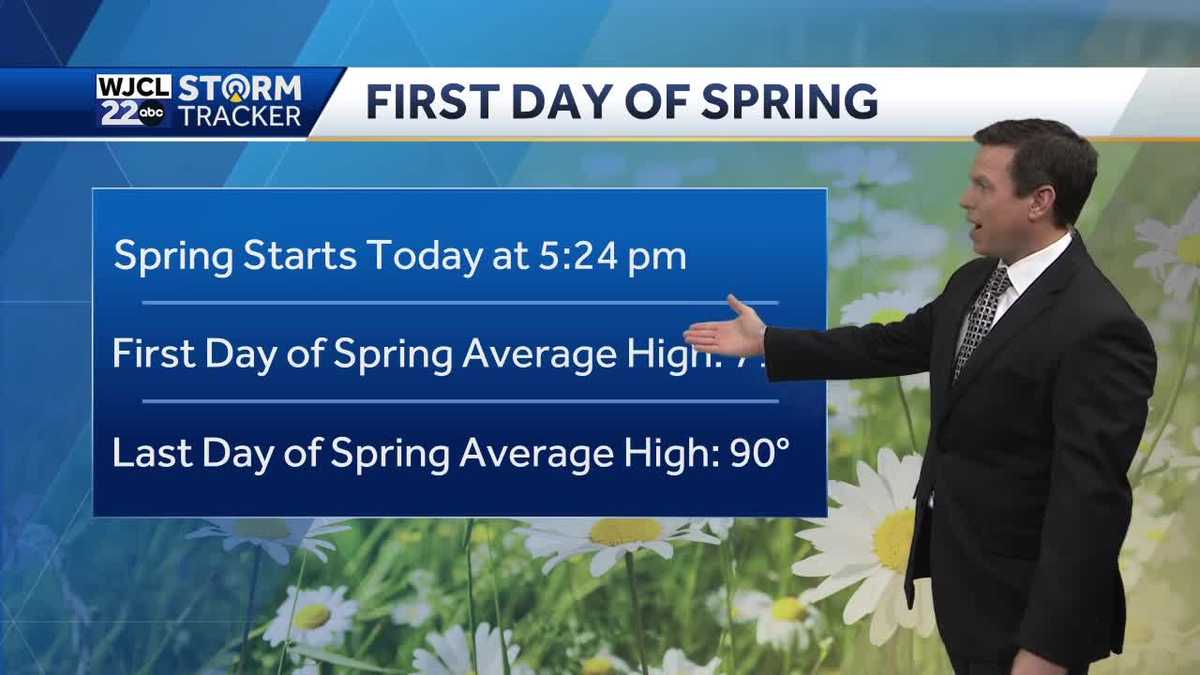 A cool start for the first day of spring with lots of sunshine
