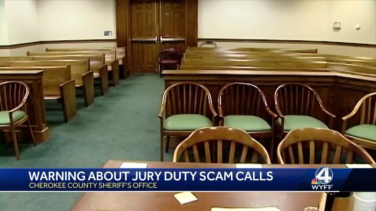 Sheriff's office issues scam alert about missed jury duty calls