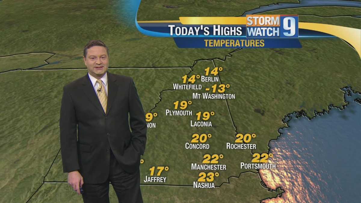Slightly milder temperatures for weekend
