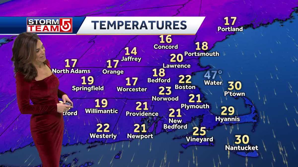 Video: Sunny and cold with temps in 20s to start day
