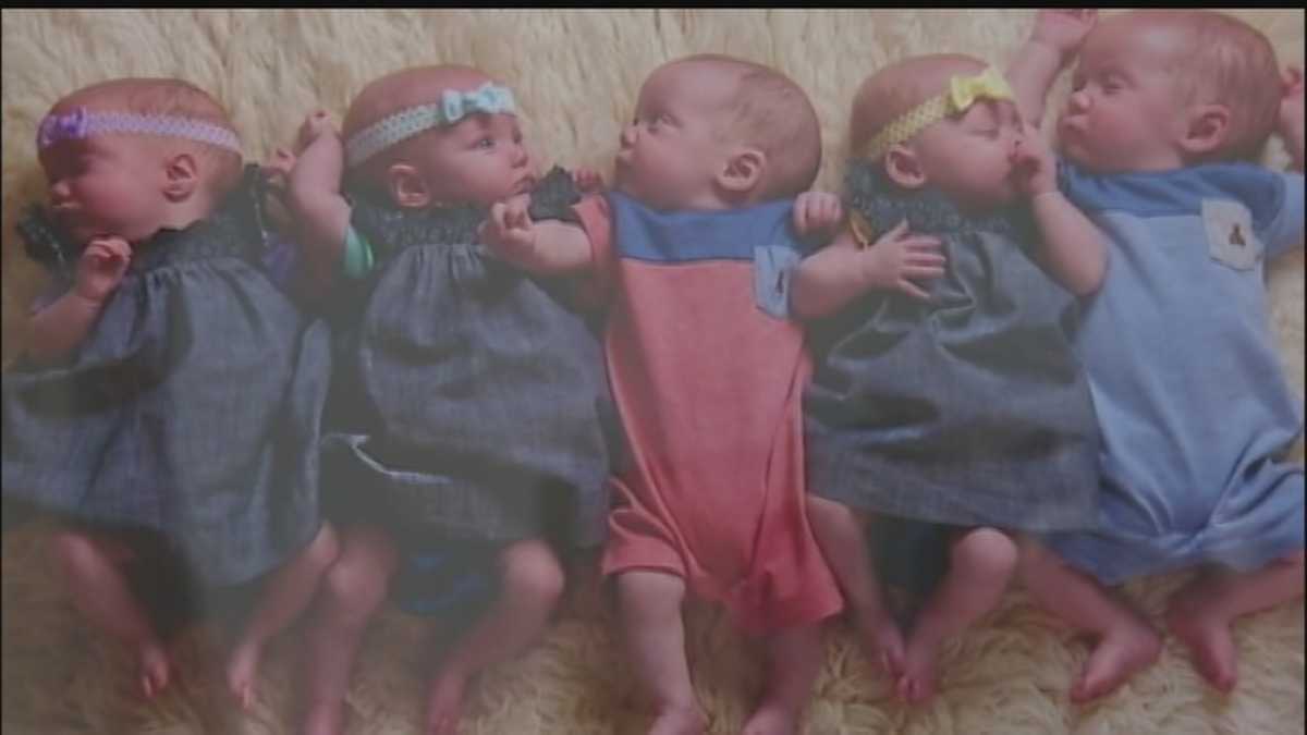 Quintuplets bring couple 5x the love