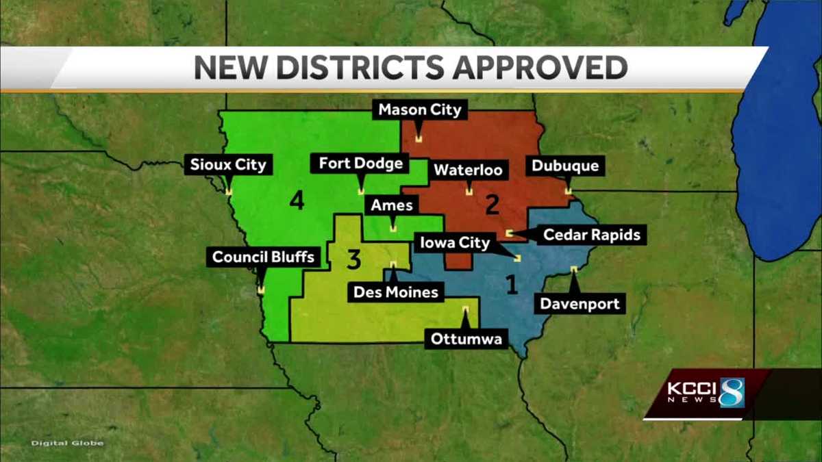 Iowa legislators approve new political boundaries
