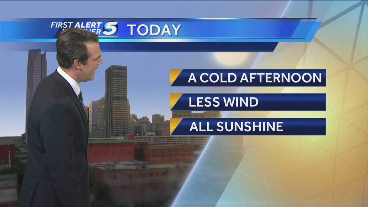 Meteorologist Brad Sowder says it will be a cold afternoon