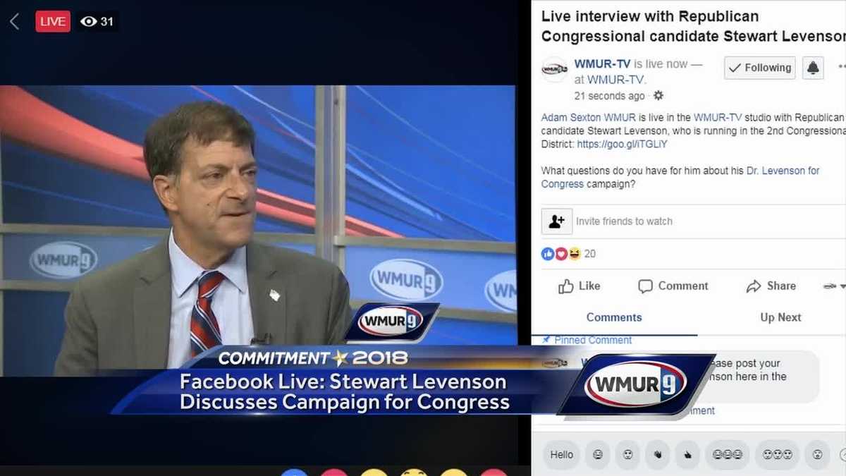 Levenson discusses campaign on Facebook Live