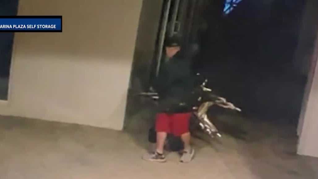 Camera captures man stealing patio furniture outside ice cream shop on ...