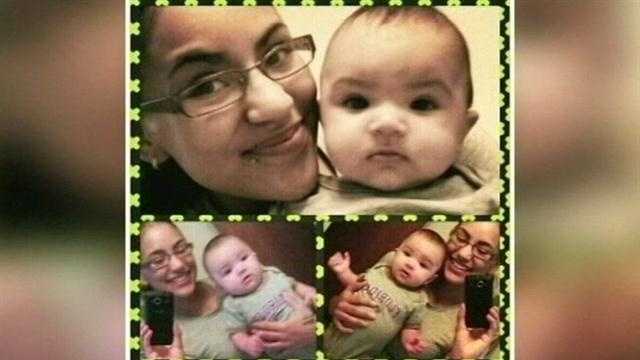 Slain baby remembered at candlelight vigil