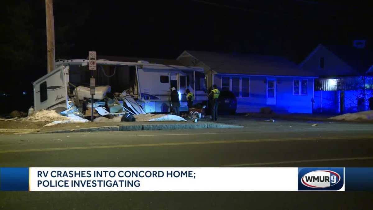 RV crashes into home in Concord; police investigating