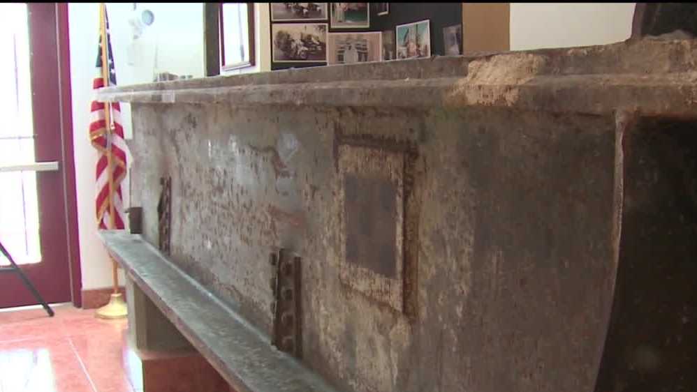 September-11-attacks 9/11 with steel beams in chapel