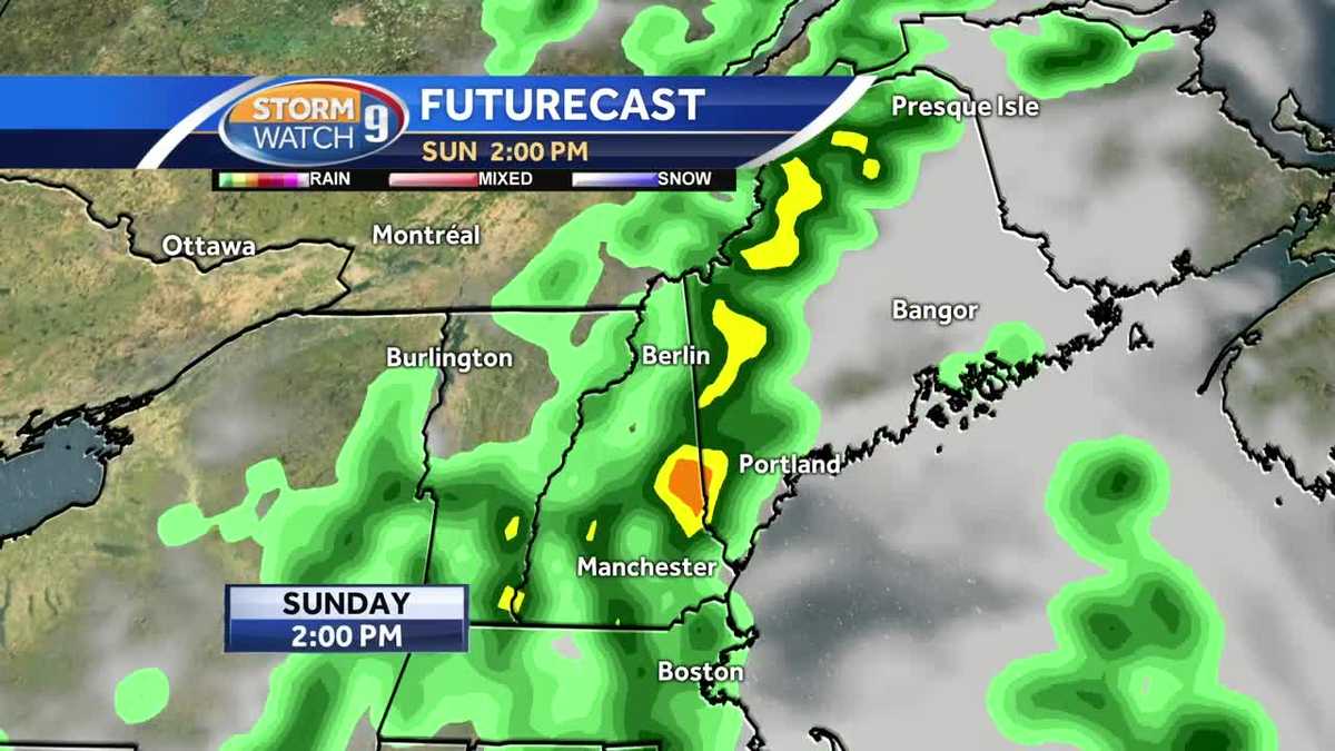 Passing showers, storms possible Saturday and Sunday
