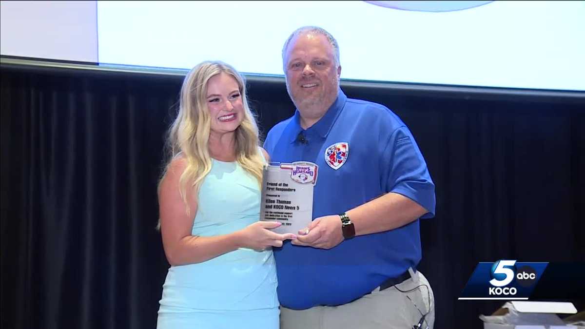 KOCO's Kilee Thomas receives Friend of First Responders Award