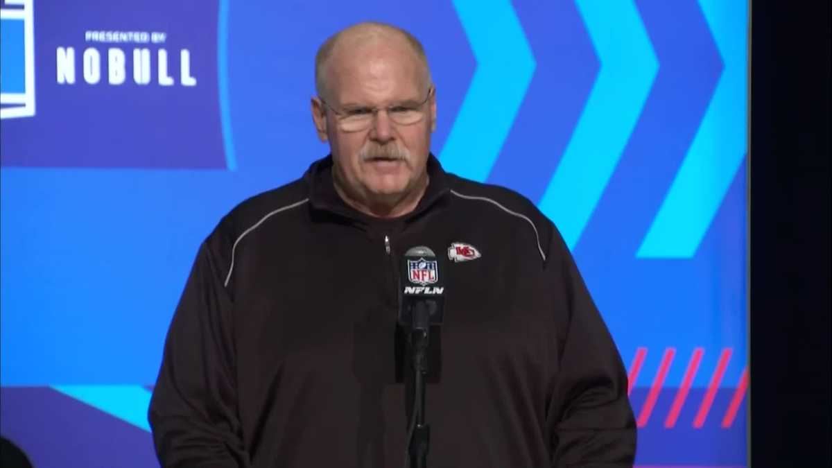 Kansas City Chiefs Andy Reid and Brett Veach speak at NFL combine