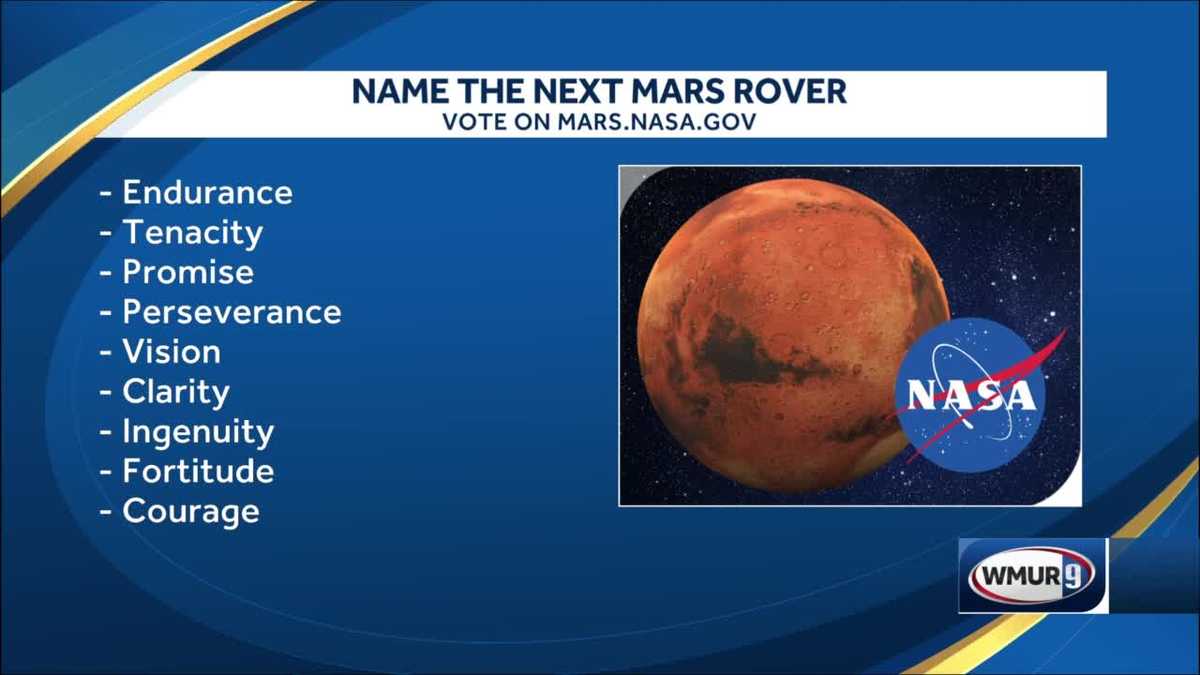 Mars 2020 rover name? NASA seek's public's help