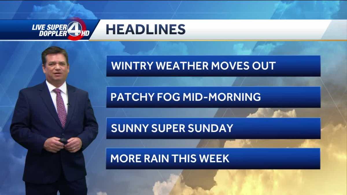 Videocast: Snow gives way to sun
