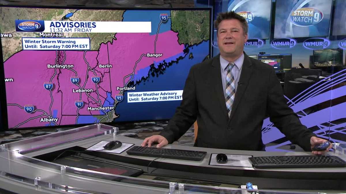 NH forecast video: Winter storm bring snow north and west