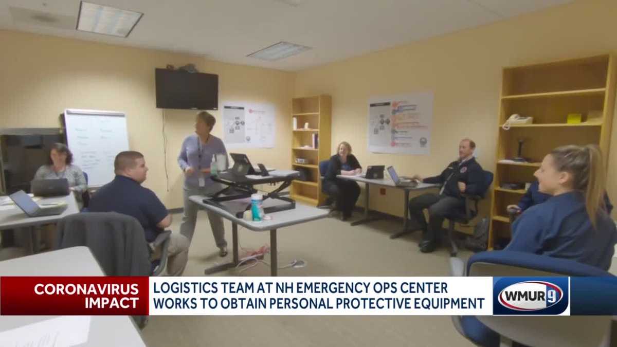 Logistics team at NH Emergency Operations Center works to obtain PPE
