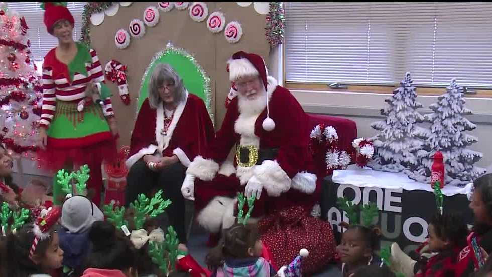 Albuquerque Fire Rescue and Santa bring holiday cheer to homeless children